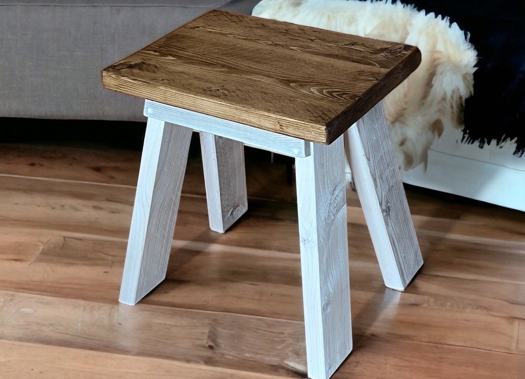Reclaimed Wooden Side Table Scaffold Table Rustic Side Table - Etsy UK