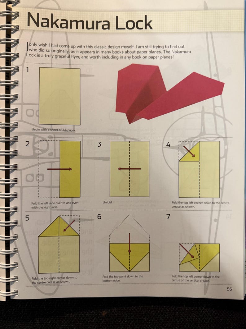 Fold and Fly Paper Planes (binder). 5 Books in One . - Etsy