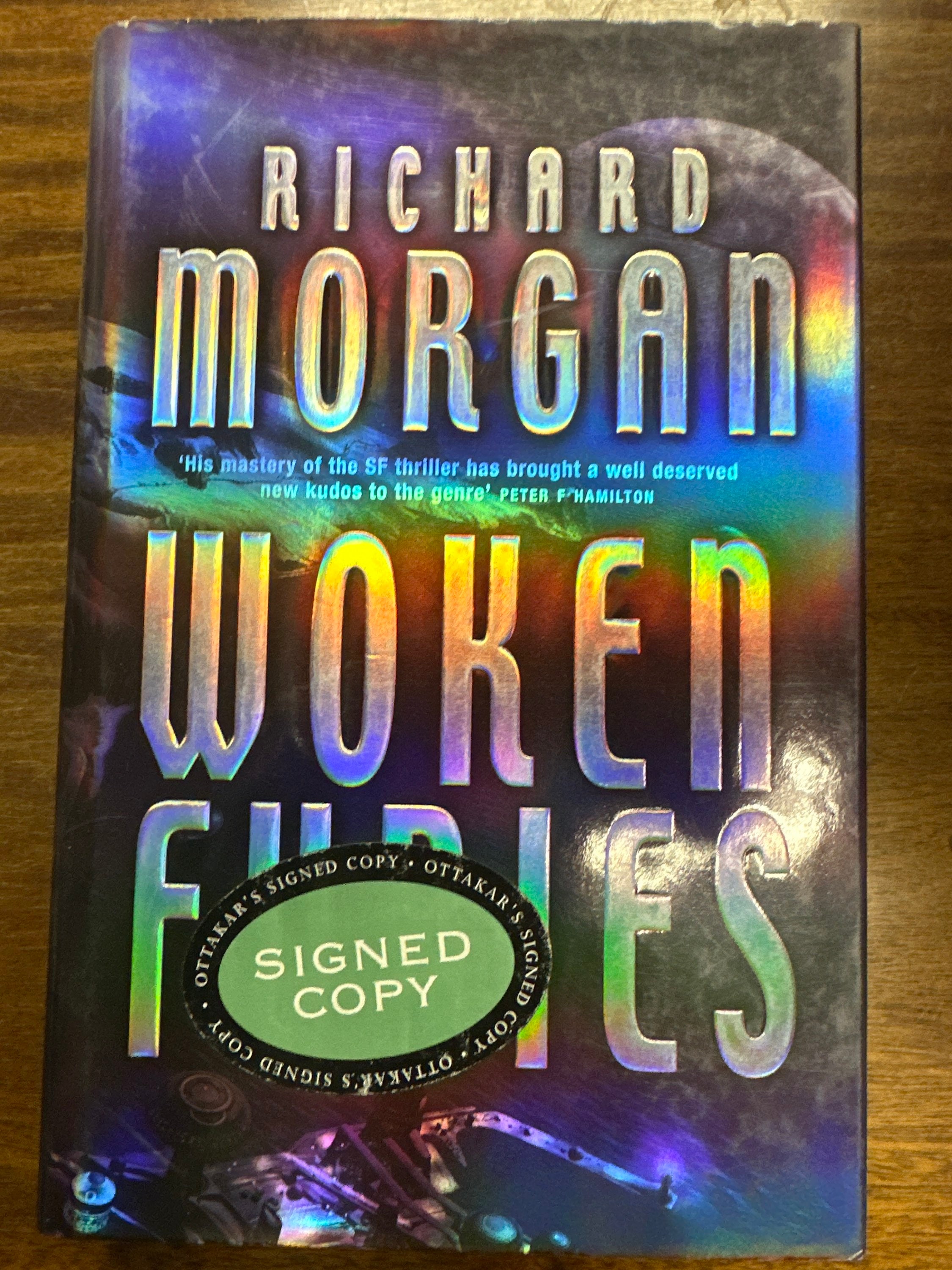 Woken Furies. SIGNED BY Richard Morgan. Hardback. 2005 - Etsy