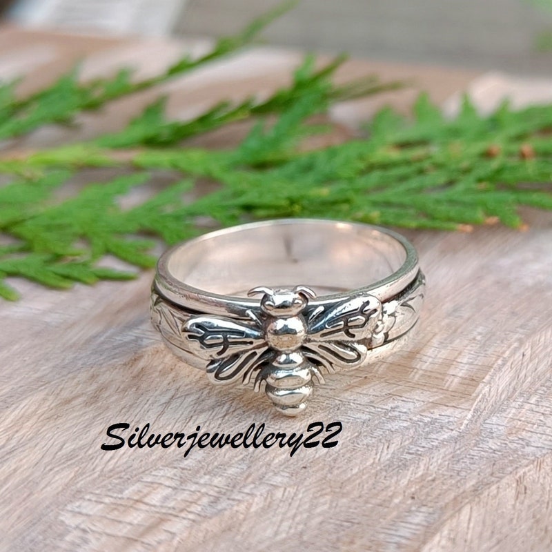 Silver Bee Ring - Etsy
