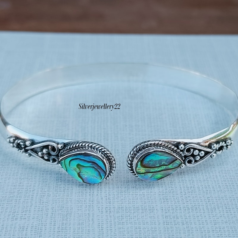 Abalone Bangle - Etsy