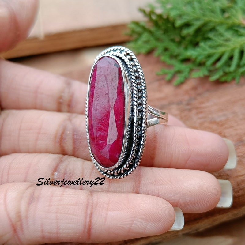 Large Ruby Ring - Etsy