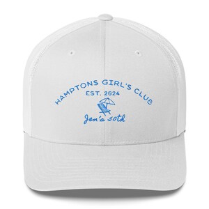 Custom Hamptons Bachelorette or Birthday Embroidered Trucker Hat ...