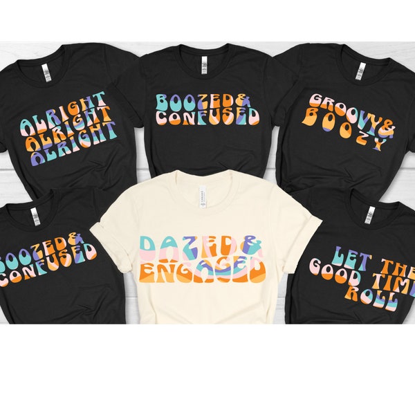 Dazed and Engaged Boozed and Confused Groovy and Boozy Svg - Etsy