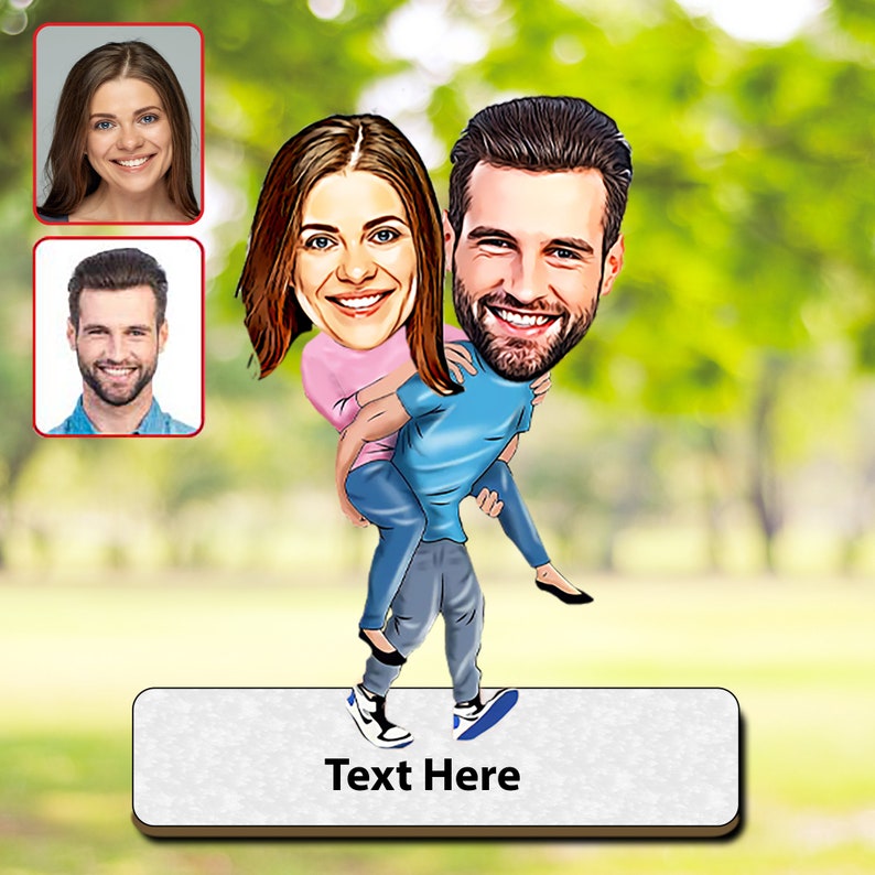 Personalized Couple Cartoon Portrait Trinket Custom Just - Etsy