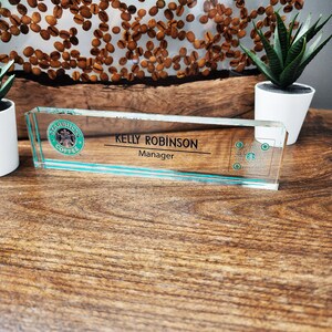 Custom Acrylic Name Plate Office Desk, Personalized Acryllic Logo ...