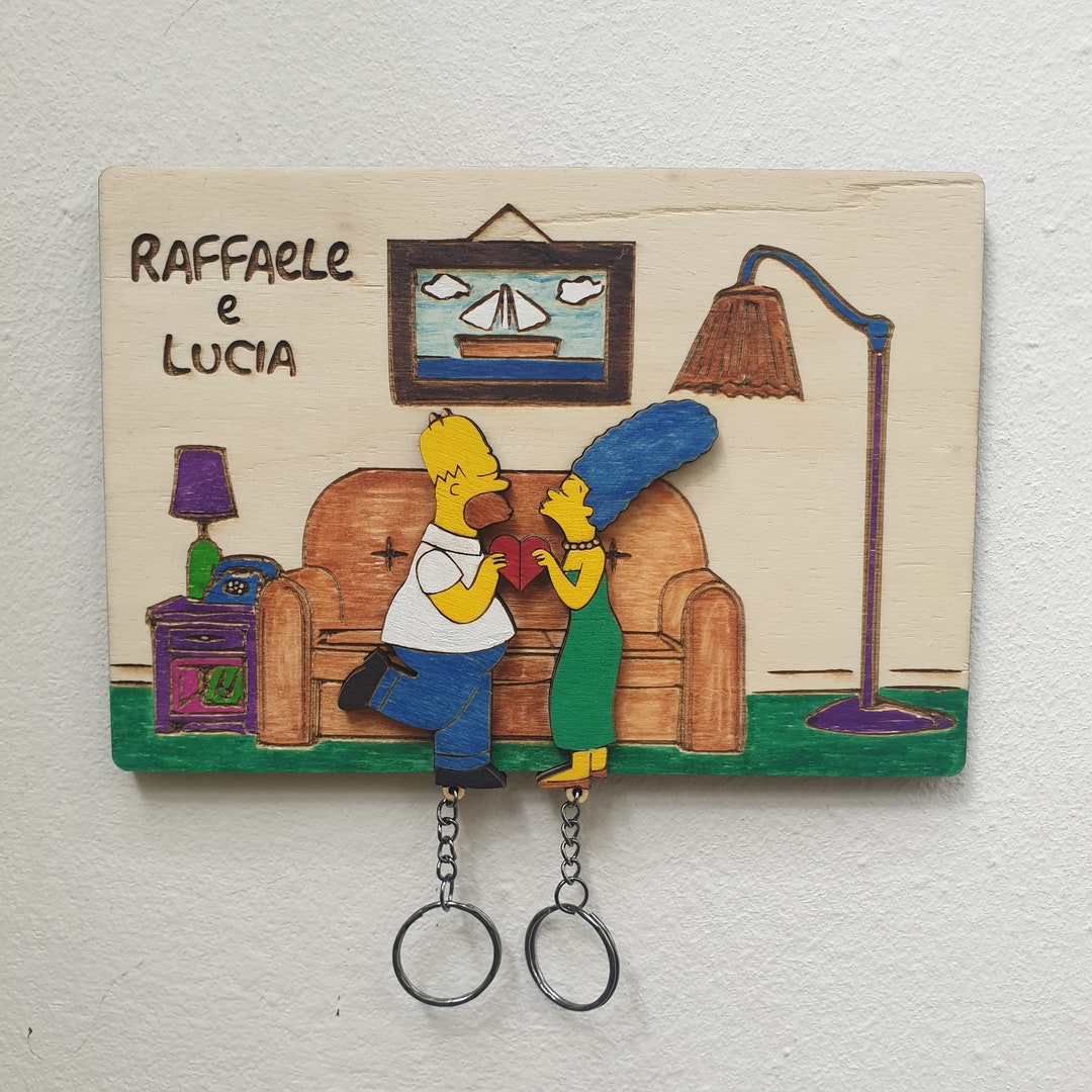 SIMPSON Key Ring. Key Hanger From the Cartoon the Simpsons. Homer and ...