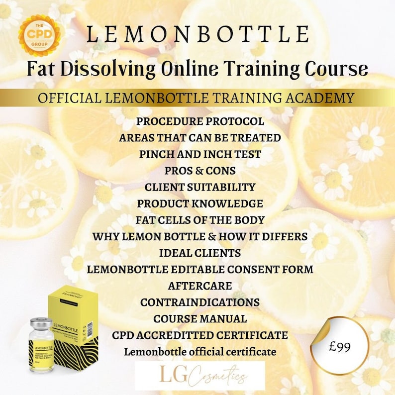 Official Lemon Bottle Fat Dissolving Training Online - Etsy UK