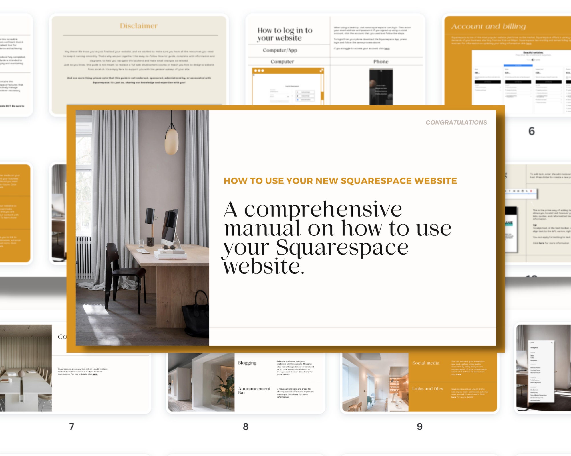 Step by Step Squarespace Help Guide | Squarespace Website Handover PDF ...