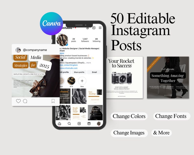 50 Canva Instagram Post Templates With Sales-driven Copywriting ...
