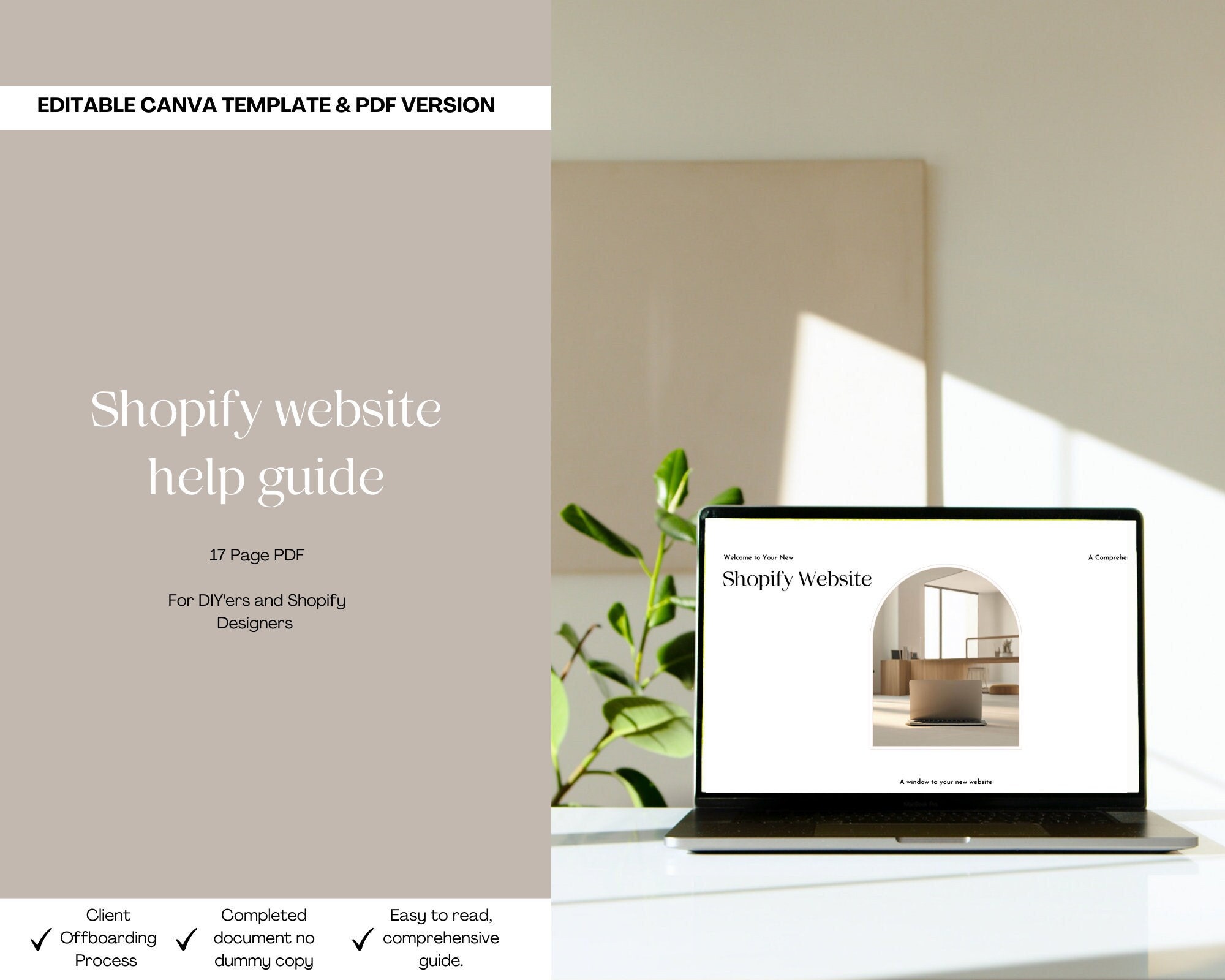 Step by Step Shopify Website Help Guide Shopify Website Handover PDF ...