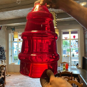 Bespoke Hand Blown Colored Glass Pendant Lights Hanging Lamps - Etsy