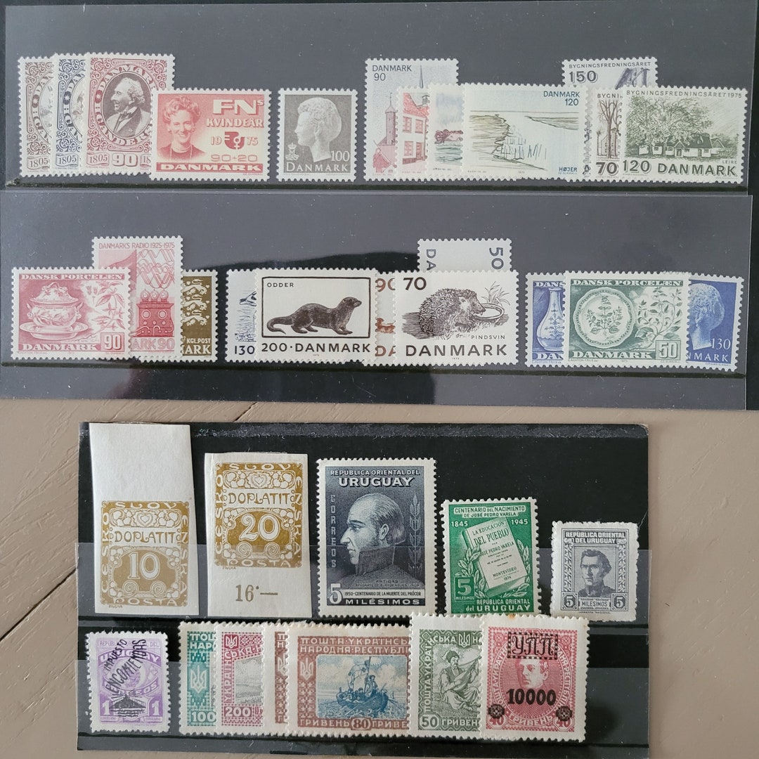 2200013 WORLD Set of Uncancelled Stamps Antique Postage Stamps - Etsy