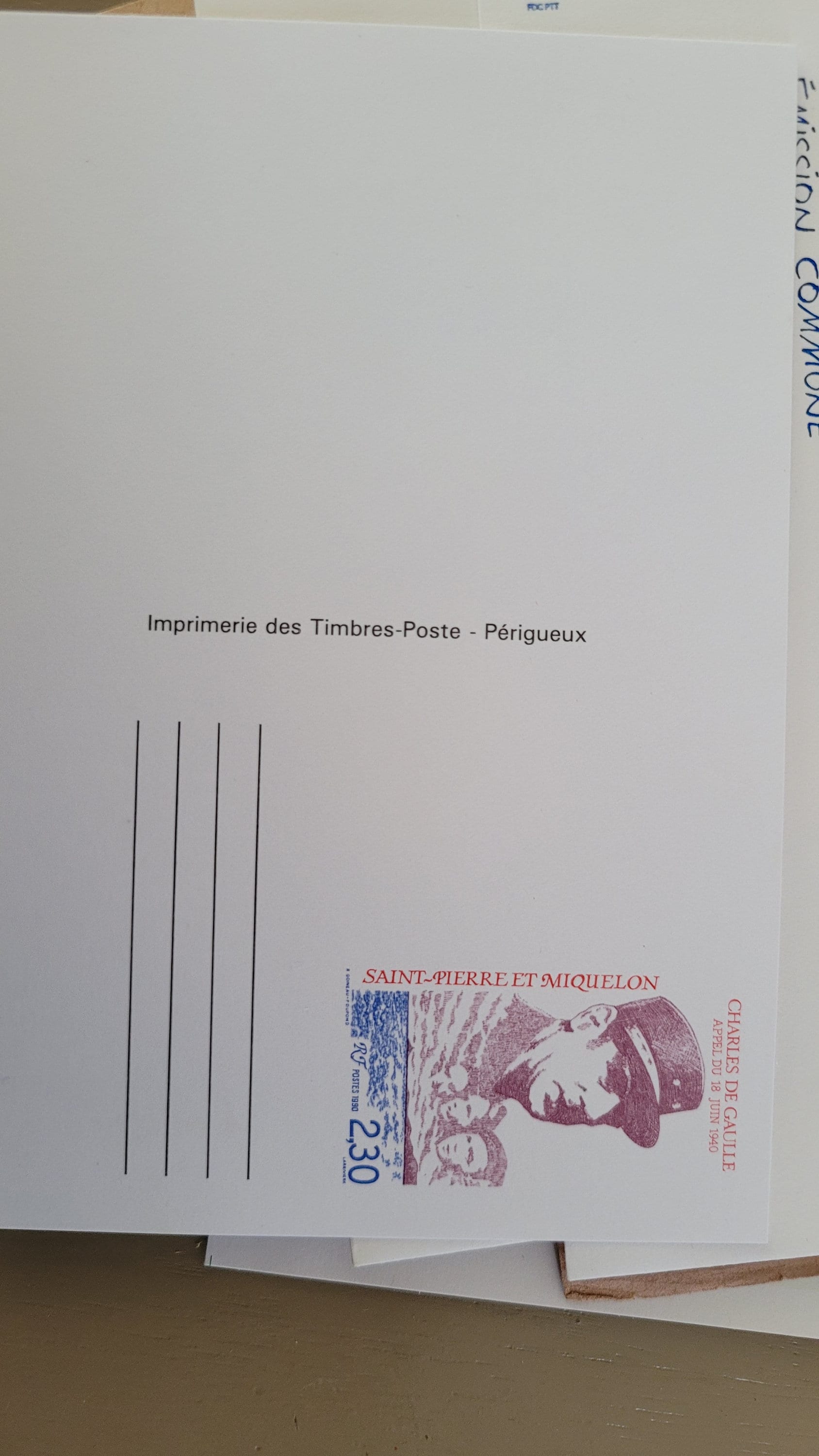 220009 FRANCE Postal Documents 1st Day, Whole, Stamp, Test Proof ...