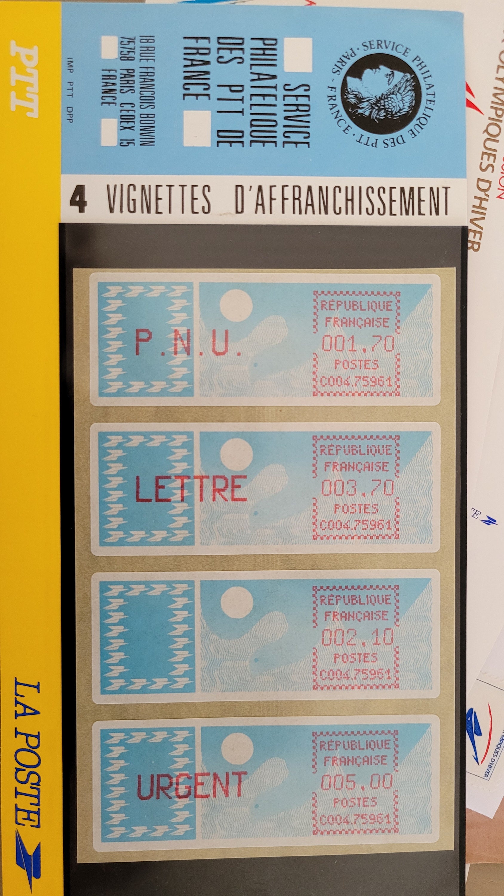 220009 FRANCE Postal Documents 1st Day, Whole, Stamp, Test Proof ...
