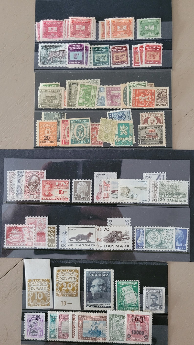 2200013 WORLD Set of Uncancelled Stamps Antique Postage Stamps - Etsy