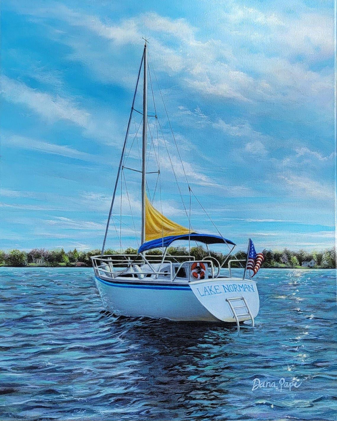 Lake Norman: the Lazy Sailboat - Etsy