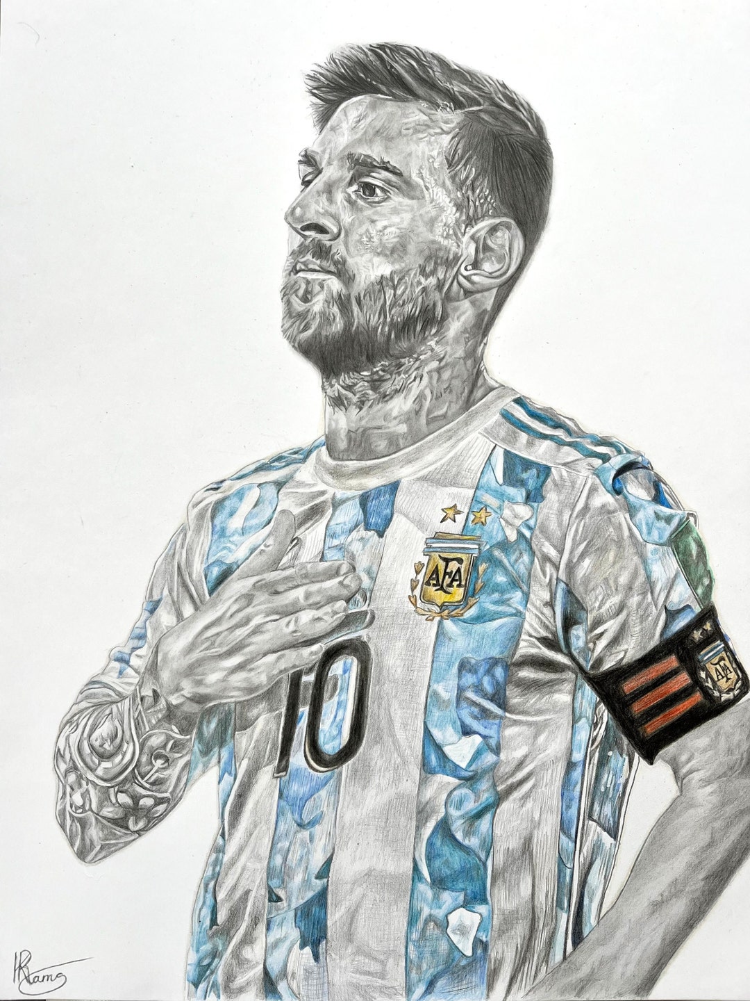 Lionel Messi Iconic Legend Poster High Quality Print Unique Artwork ...