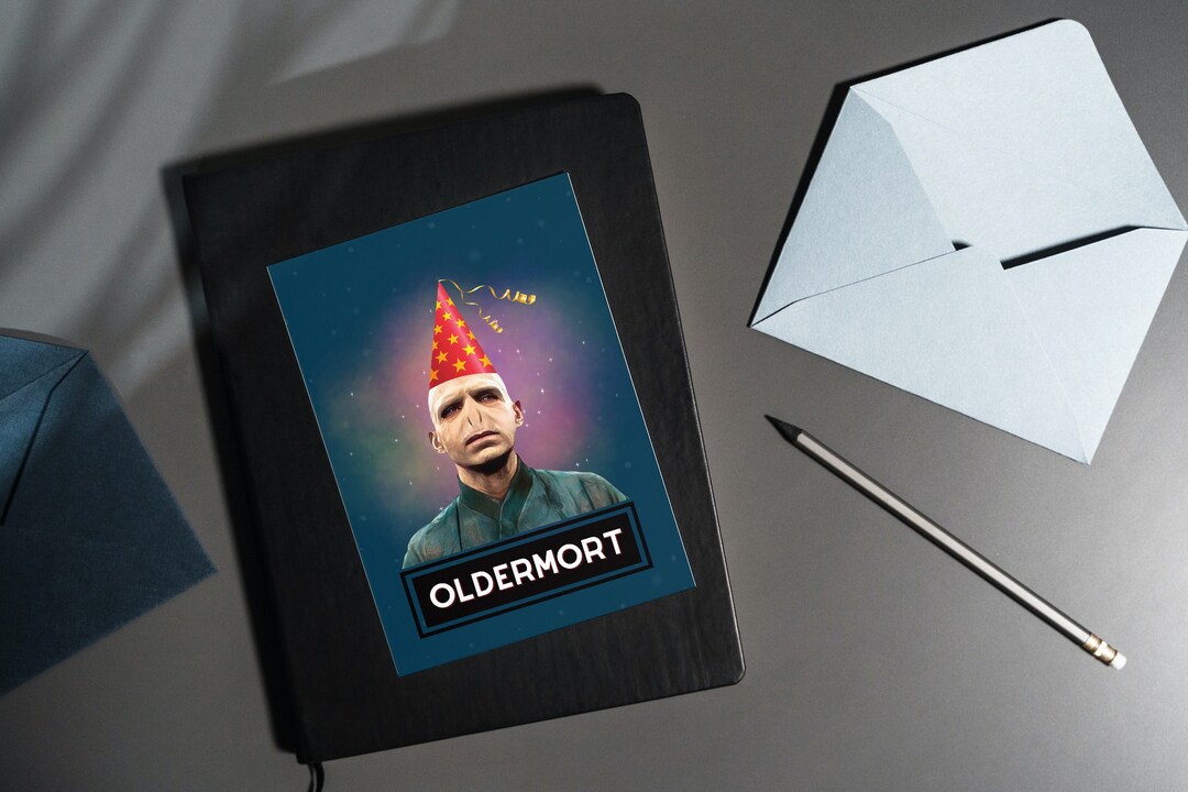 Lord Voldemort Oldermort Harry Potter Birthday Card - Etsy