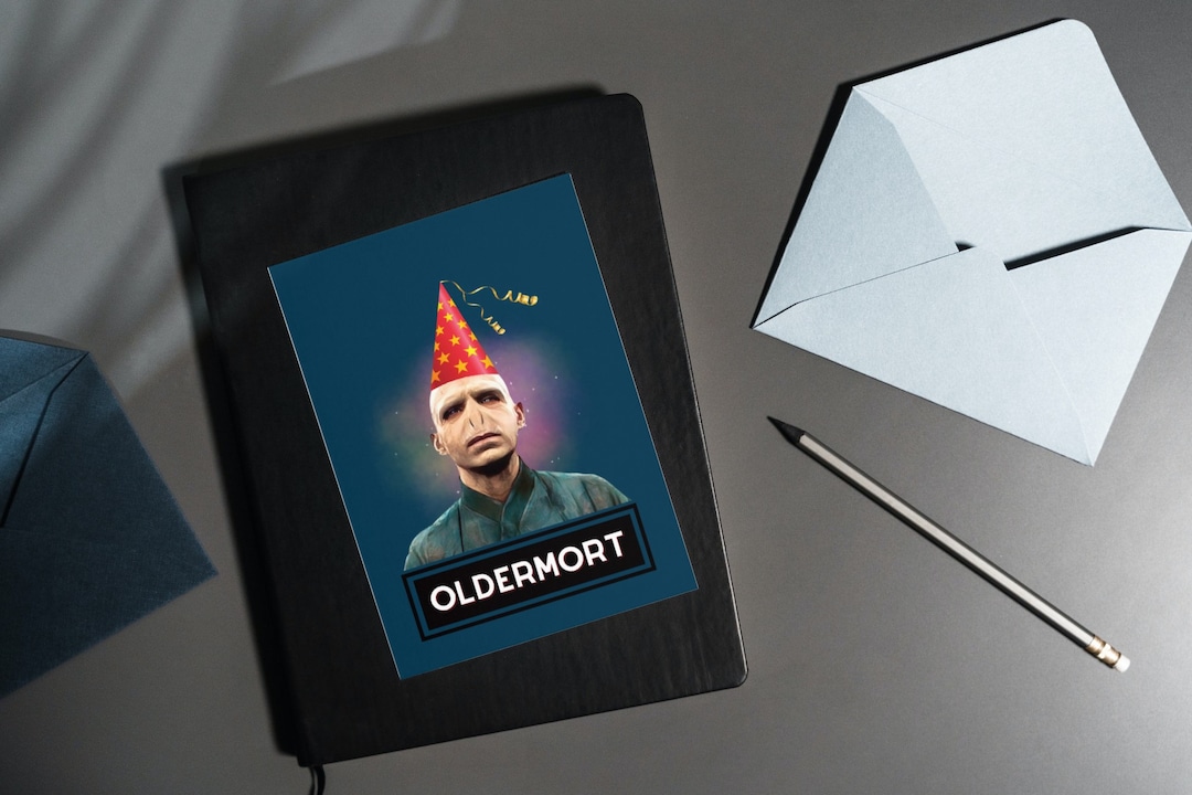 Lord Voldemort Oldermort Harry Potter Birthday Card - Etsy