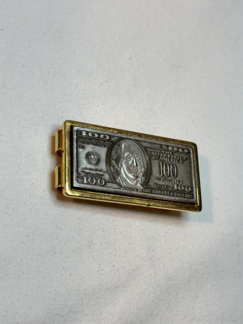 Vintage ANSON 100 Hundred Dollar Bill Gold Tone Money Clip - Etsy