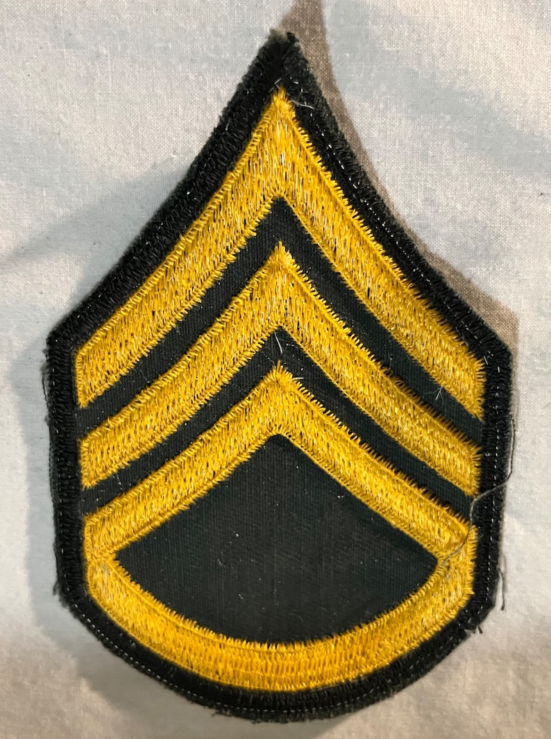 Authentic Army Staff Sergeant, SSG, E-6 Rank for U. S. Army Service ...