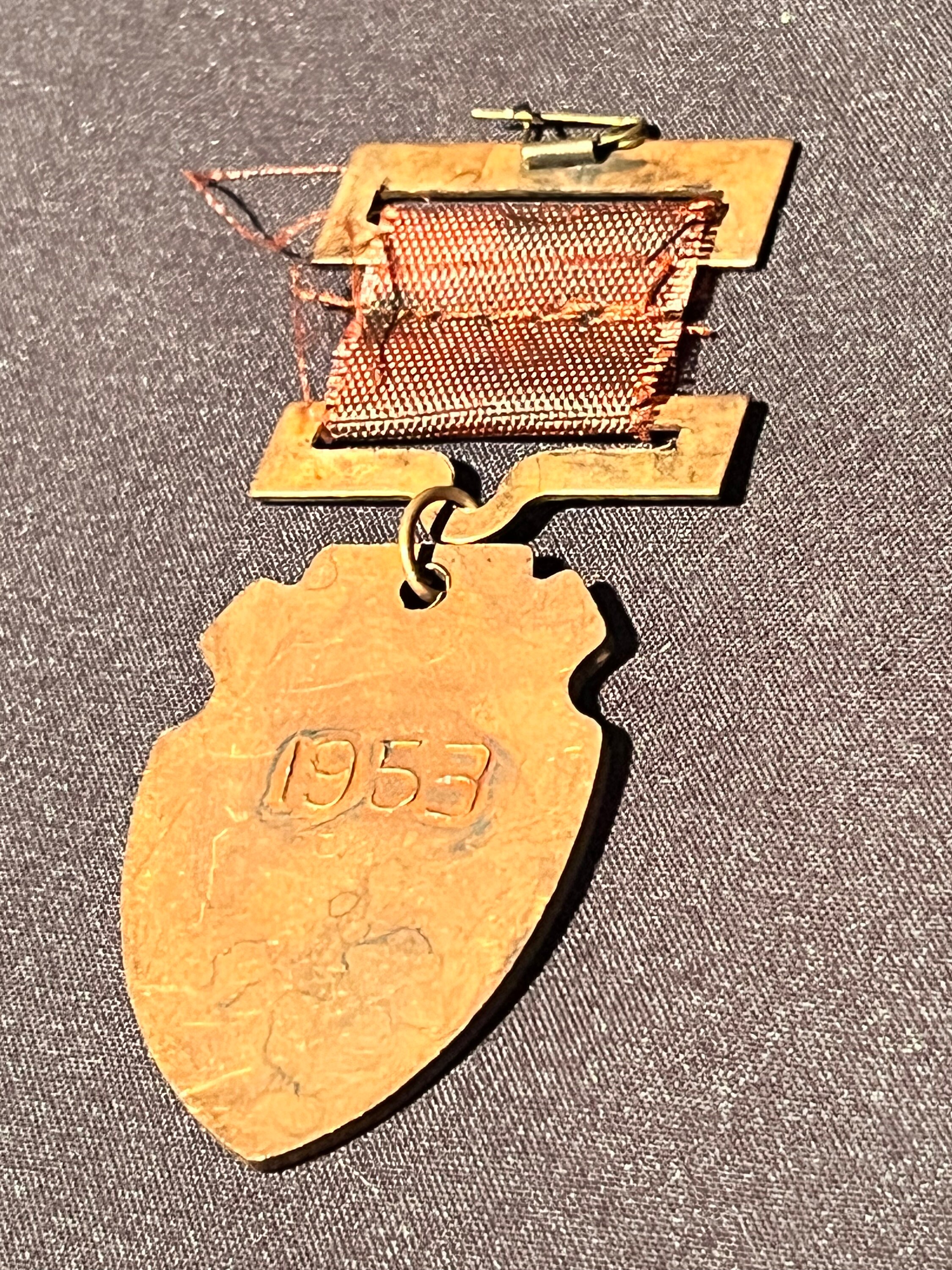 Vintage 1953 Korea Medal Pin on Ribbon - Etsy