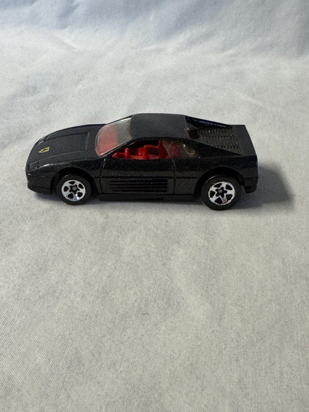 1990 Hot Wheels Ferrari 438 Metallic Black/red Interior 1:64 Die Cast ...