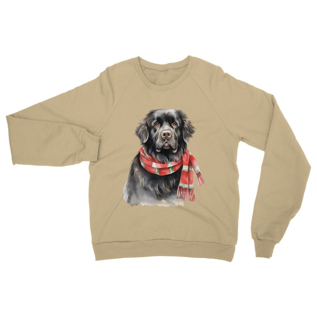 Newfoundland Dog Wearing A Scarf Sweatshirt, Gif for Newfy Lover ...