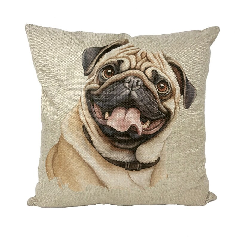 Pug Pillow - Etsy