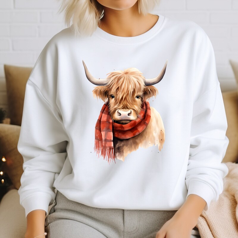Highland Cow Jumper - Etsy UK