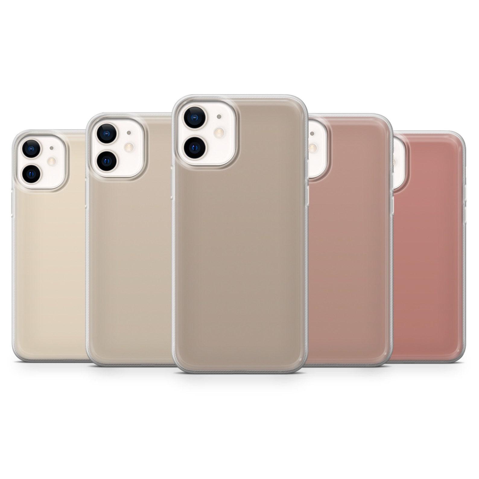 Beige Color Phone Case Beige Aesthetic Case for iPhone 15 14 13 12 XR ...
