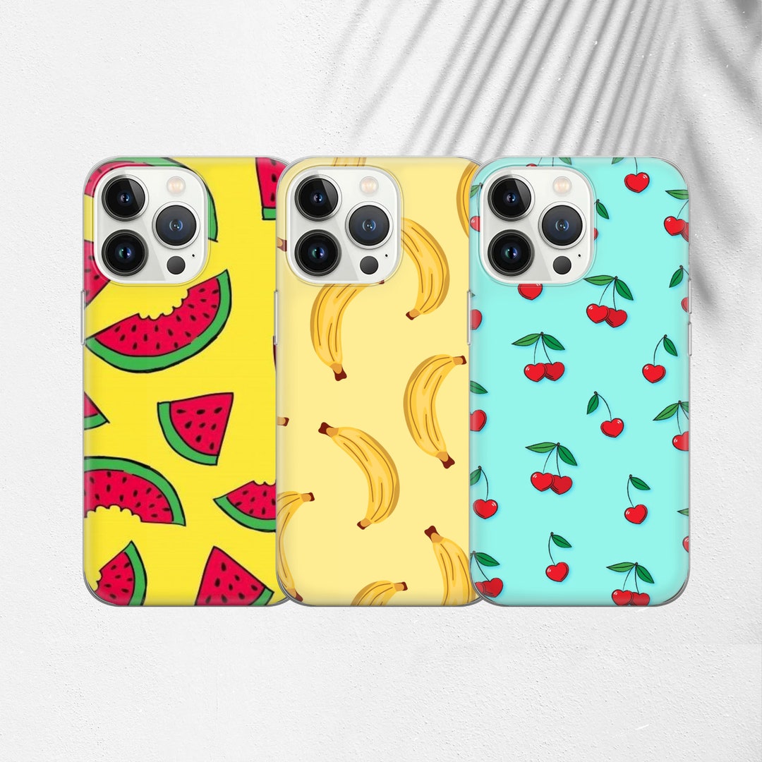 Banana Phone Case Cherry Cover for iPhone 15pro, 14, 13, 12, 11, Google ...