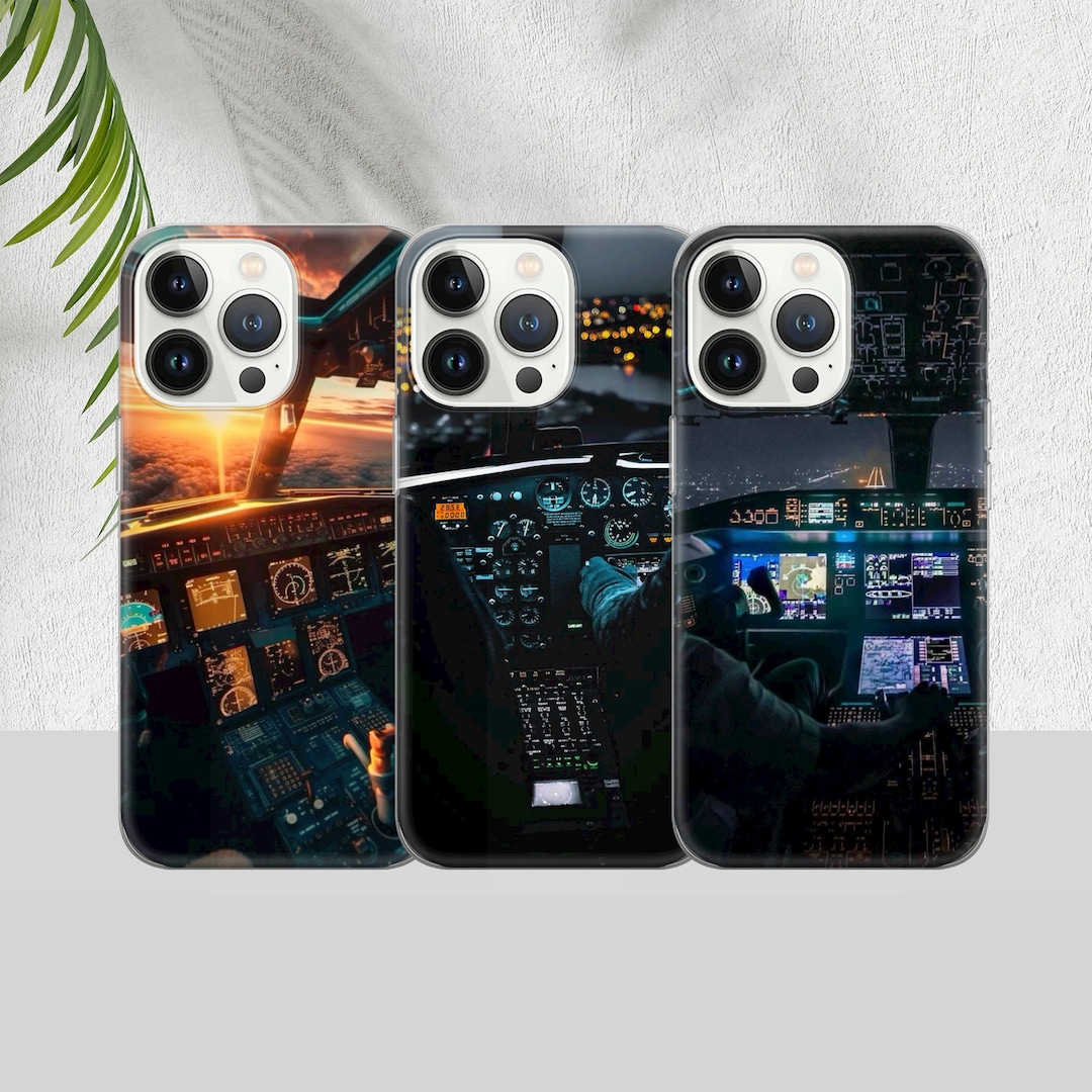 Pilot Phone Case Airplane Cover for iPhone 15pro, 14, 13, 12, 11 ...
