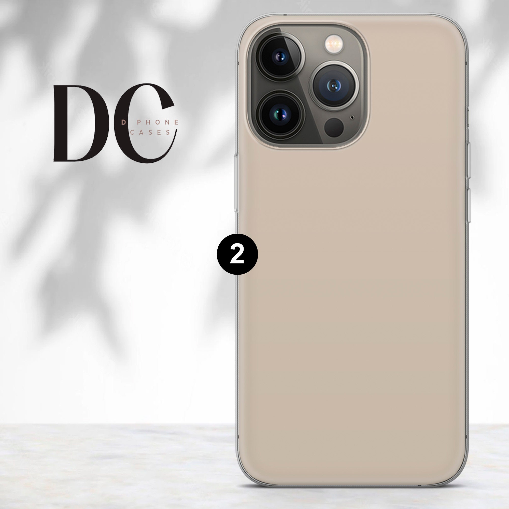 Beige Color Phone Case Beige Aesthetic Case for iPhone 15 14 13 12 XR ...