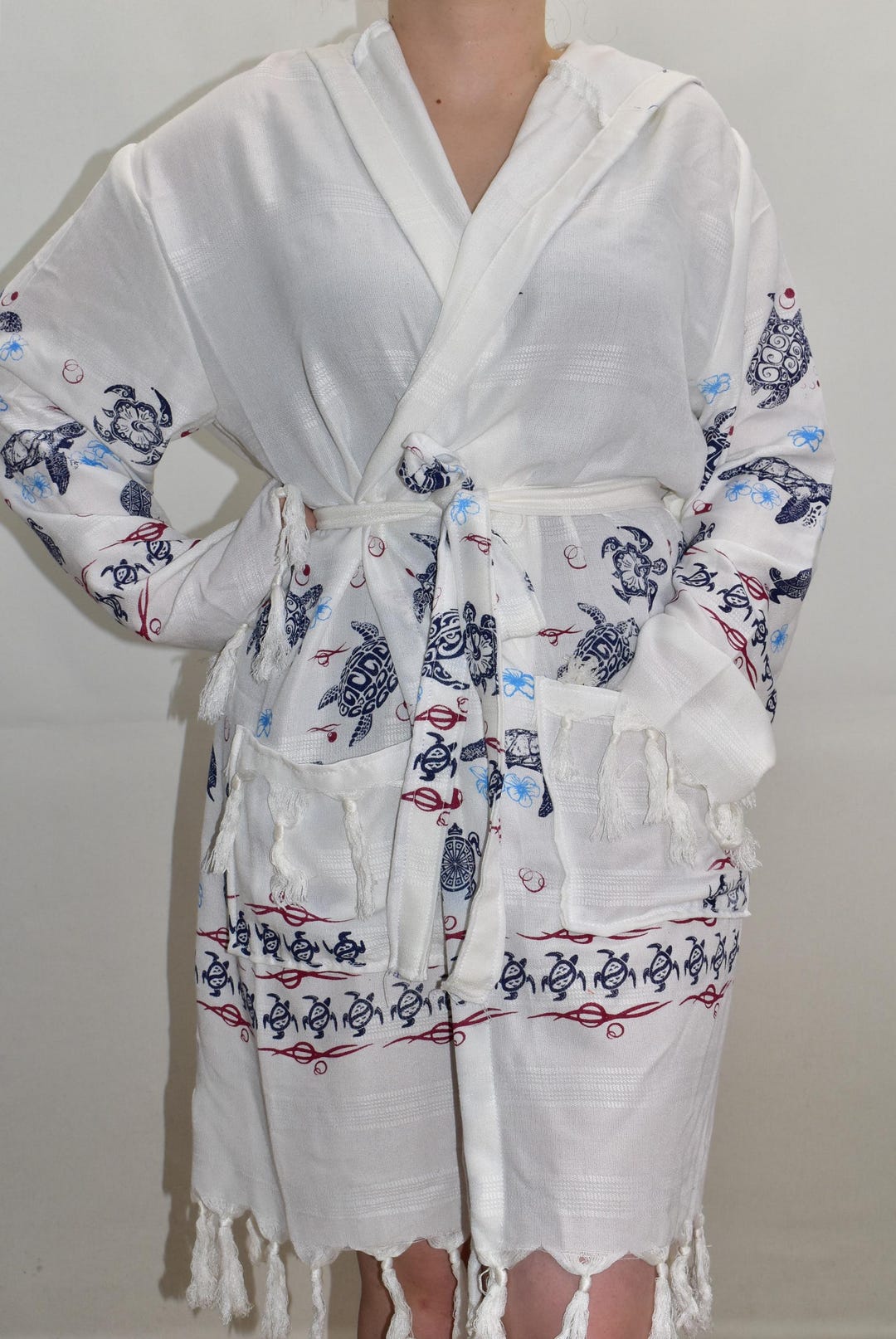 Robe for Beach and Bath, Dressing Gown, Spa Robe, Chic Beach Robe, Boho ...