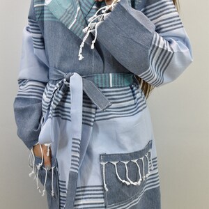 Turkish Robe, Spa Robe, Bathrobe for Woman, Robe for Beach and Bath ...