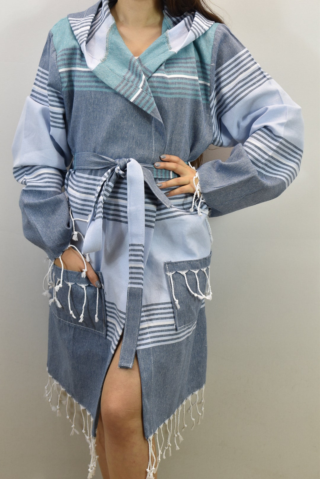 Turkish Robe, Spa Robe, Bathrobe for Woman, Robe for Beach and Bath ...