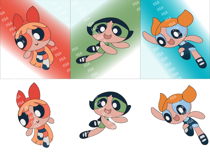 Powerpuff Girls Printable Wall Art //powerpuff Girls T-shirt Design ...