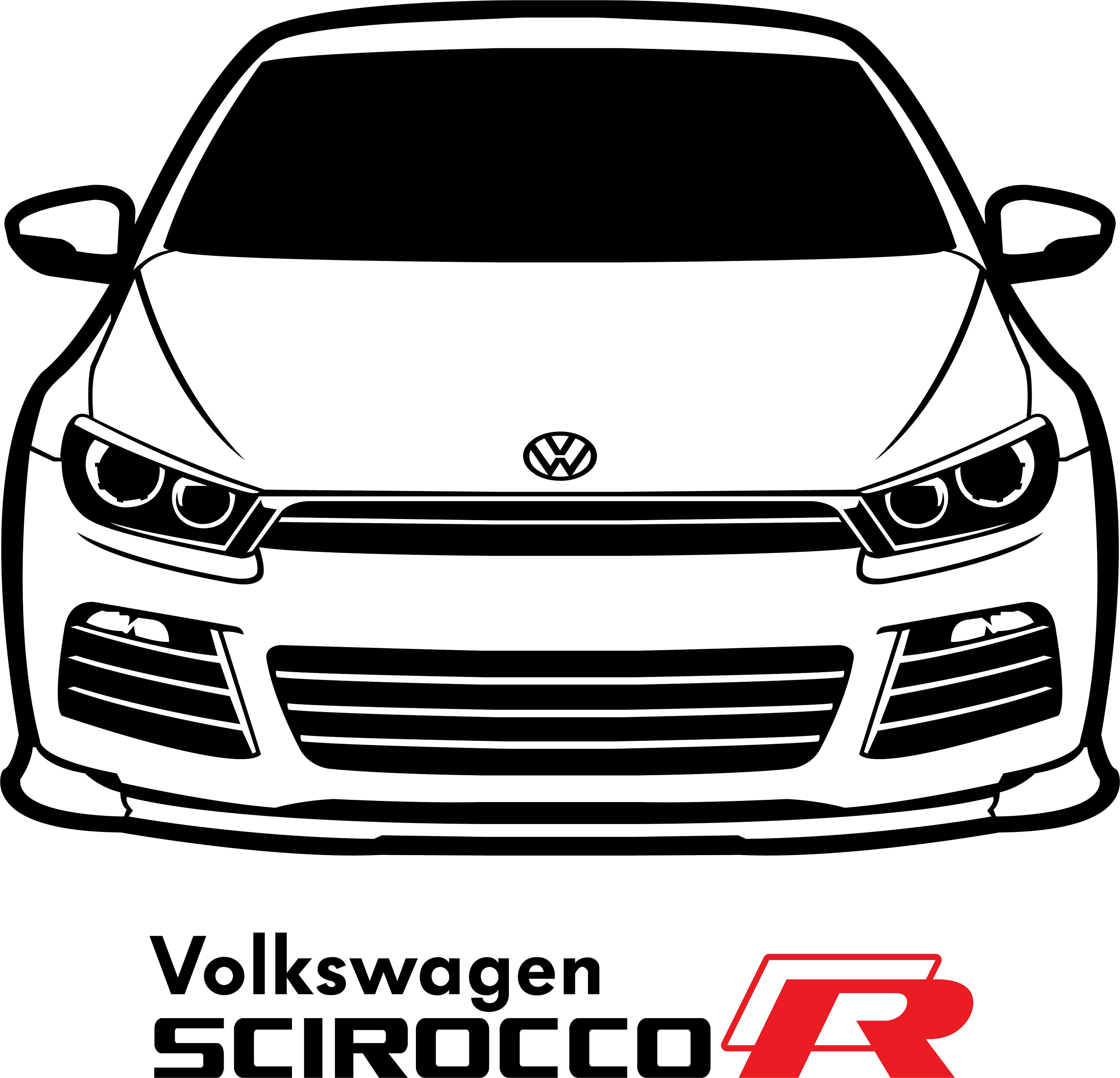 Volkswagen Scirocco R Vector Templet Svg Png Pdf Eps Jpeg - Etsy UK