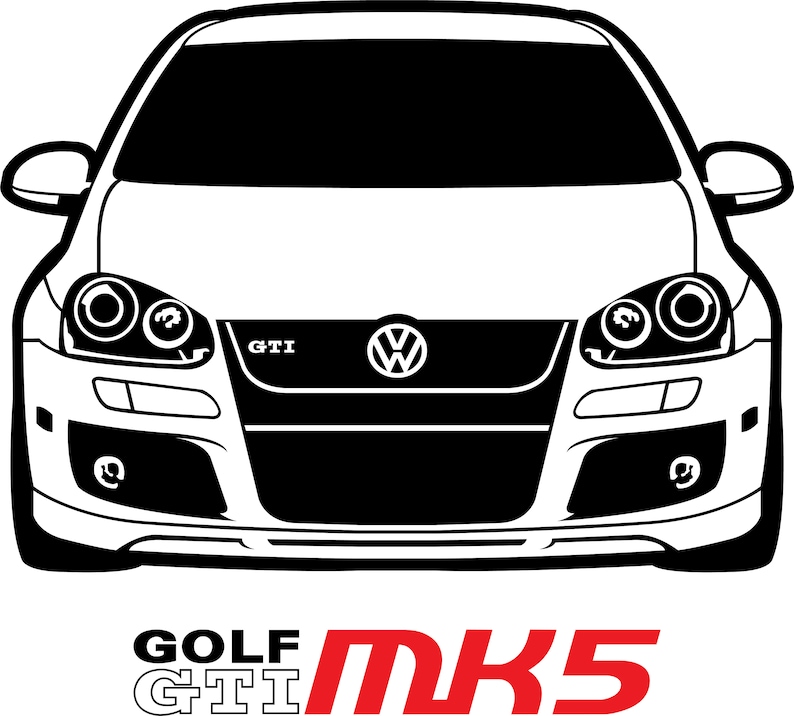 Volkswagen Car Svg Png Pdf Ai Eps Bundle , Volkswagen Golf , Volkswagen ...