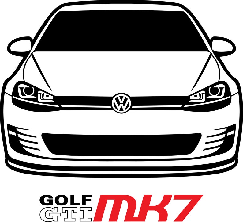 Volkswagen Car Svg Png Pdf Ai Eps Bundle, volkswagen golf, volkswagen ...
