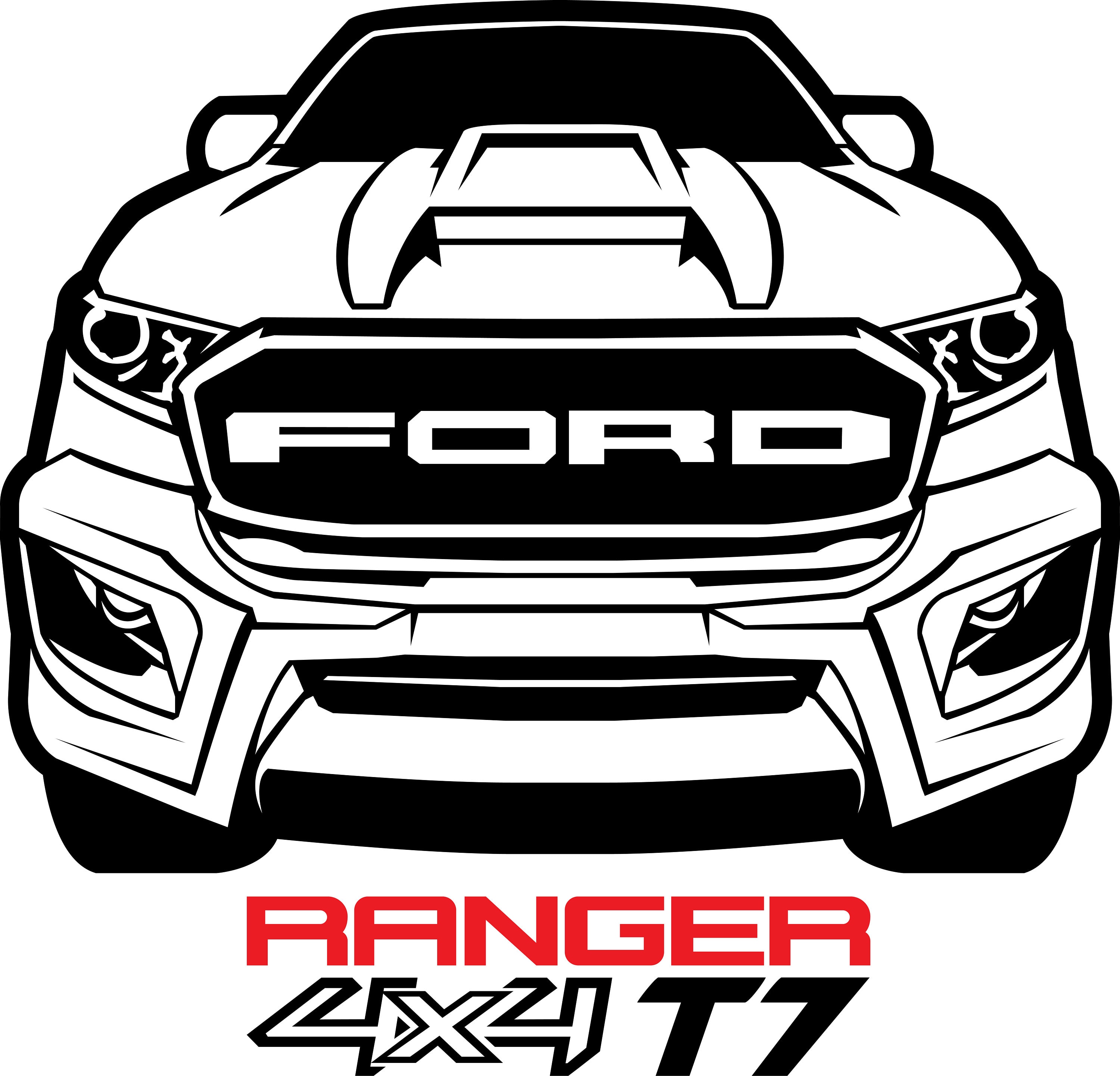Ford Cars Car Svg Png Pdf Ai Eps Bundle , Ford Ranger 4x4 , Ford Ranger ...