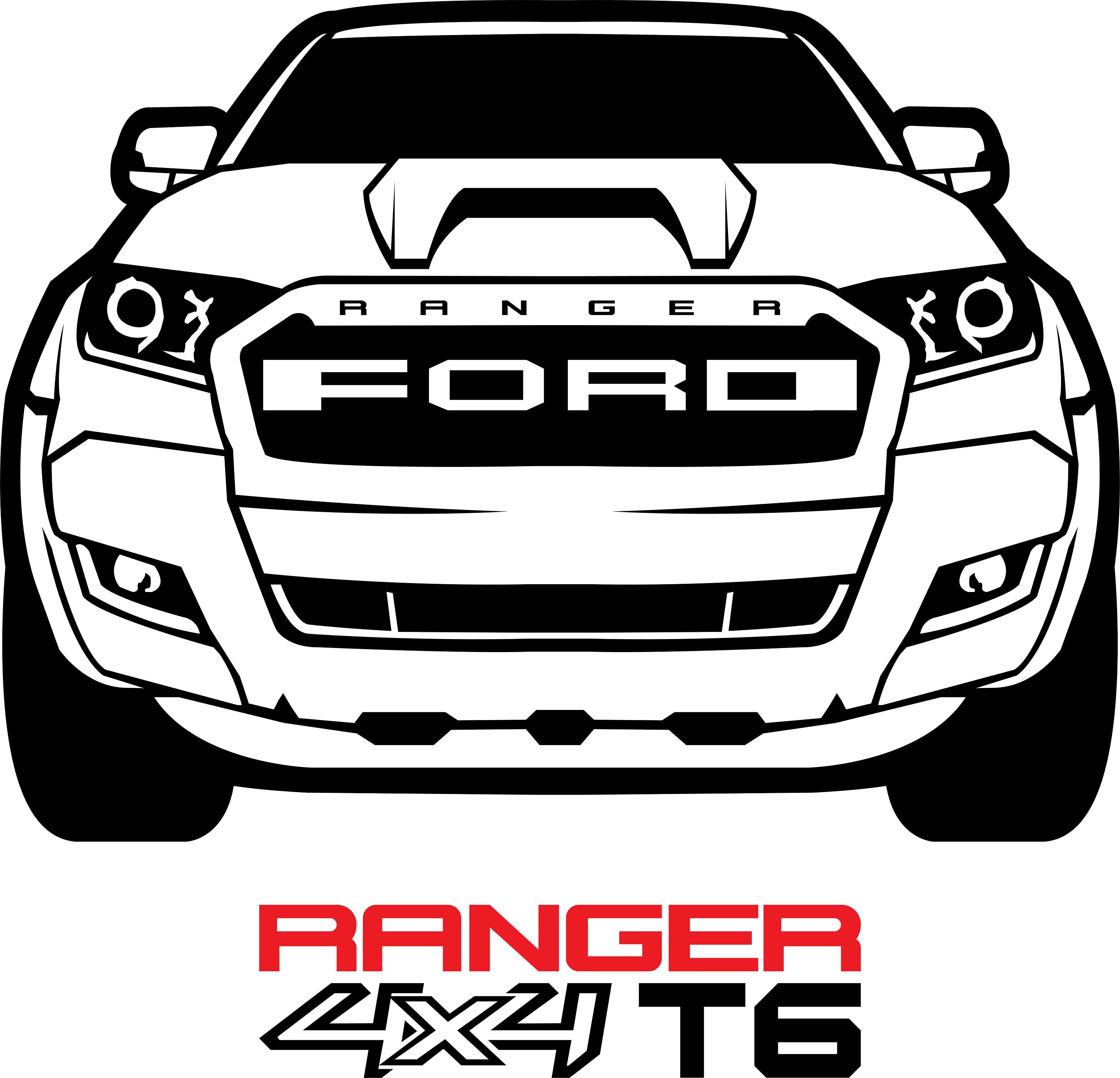 Ford Cars Car Svg Png Pdf Ai Eps Bundle , Ford Ranger 4x4 , Ford Ranger ...