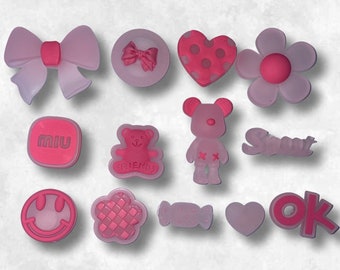 Girl Pink Croc Charms Jibbitz - Etsy UK