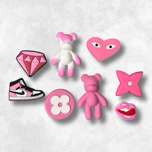Girl Pink Croc Charms Jibbitz - Etsy UK