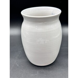 Vintage 1991 Art Pottery Vase Artist Signed Blue and Grey 7x5in ...