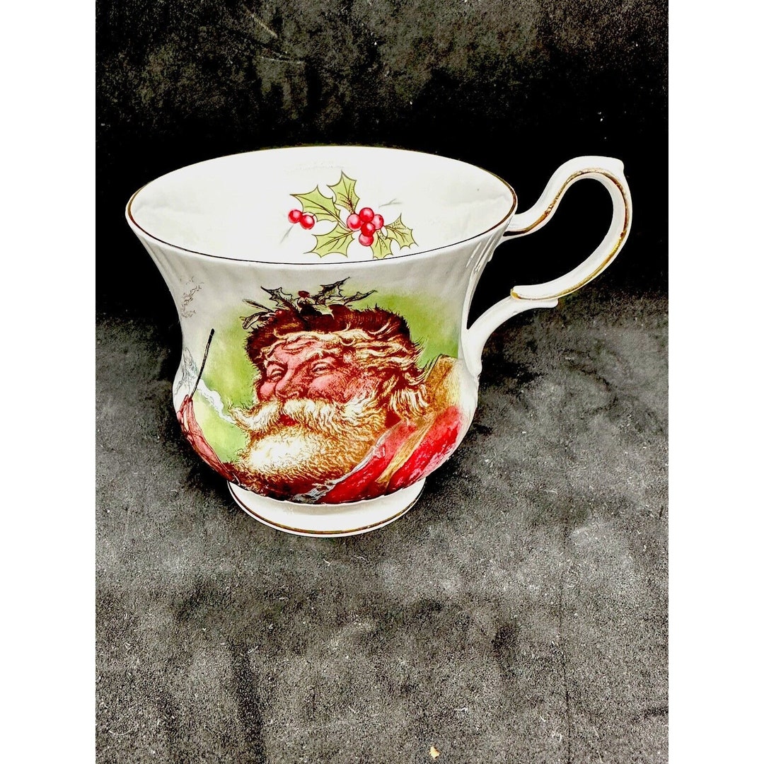 Rosina Co Queens Old St. Nicholas China Tea Cup ONLY Royal Albert Holly ...