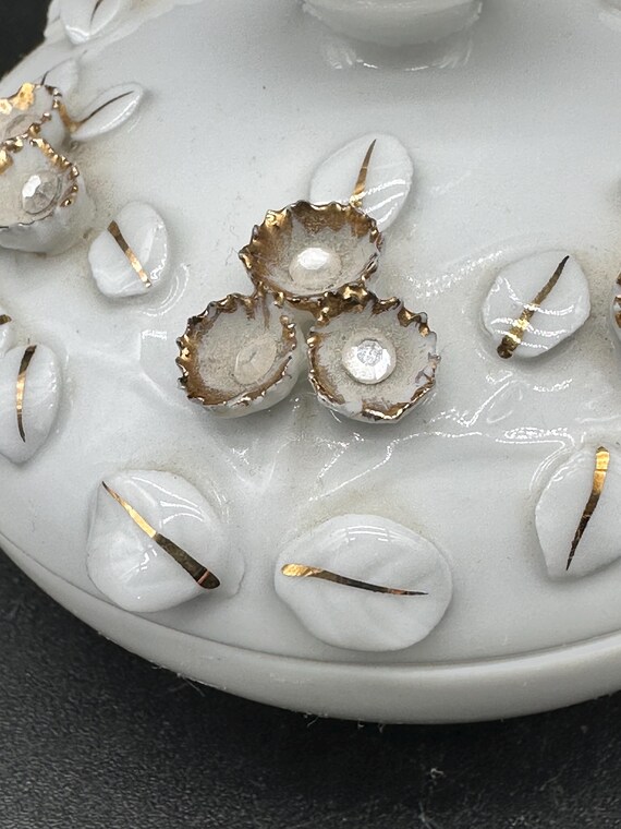 Vintage Lefton Fine China Lidded Vanity Jar Powder Di… - Gem