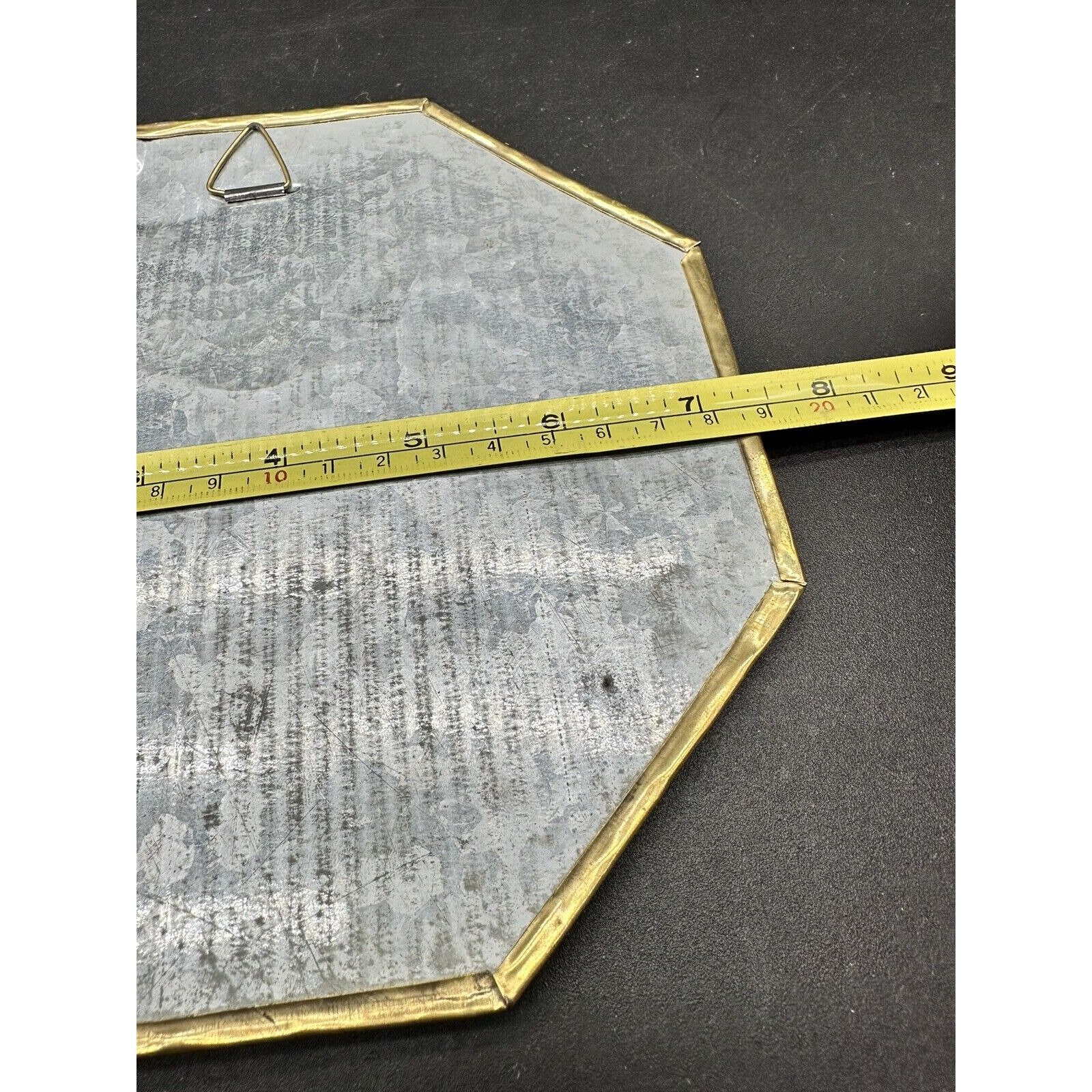 2 MCM Vintage Octagon Brass Wall Mirrors With Aluminum Back 7x7in - Etsy